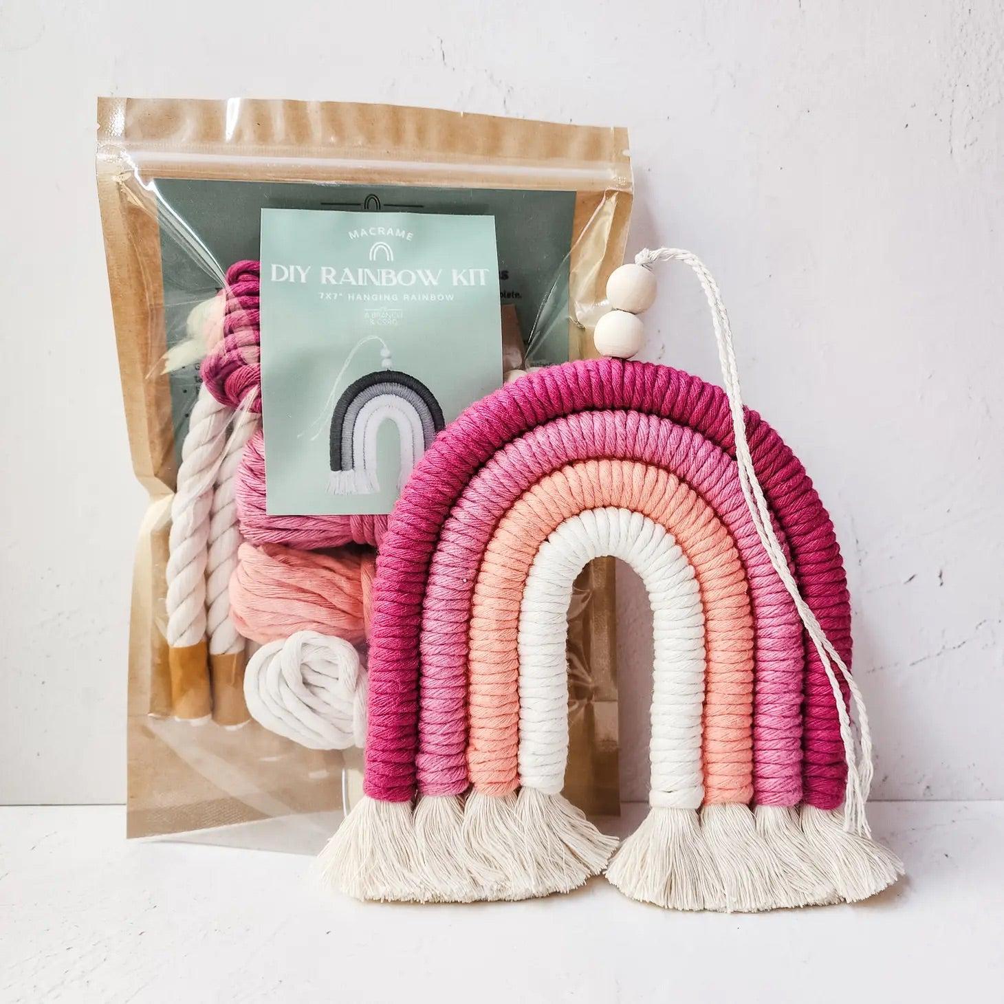 DIY Macrame Rainbow Kit - Very Berry – Acorns & Twigs