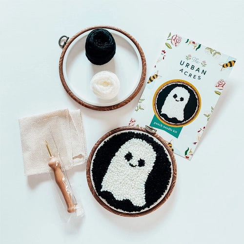 Spooky Ghost Punch Needle Tutorial – Acorns & Twigs