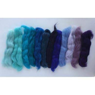Buy Blue Merino Top Needle Felting Wool Set Online | Acorns & Twigs