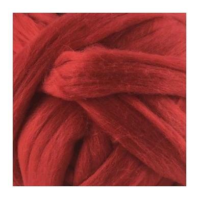 Flame Red Merino Felting Wool Top | Acorns & Twigs
