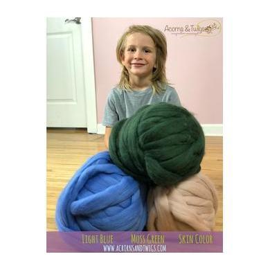 Skin Colored South American Felting Wool - Acorns & Twigs