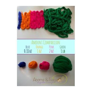 Skin Colored South American Felting Wool - Acorns & Twigs